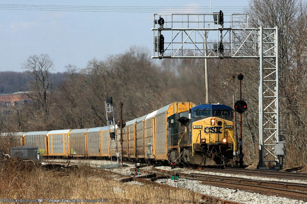 CSX 303 and train Q216